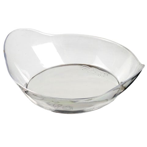 PS MINI DISH "EAR" L8.2xW6.5xH2.3cm, CLEAR, 100pcs/pkt, 10pkts/ctn ...