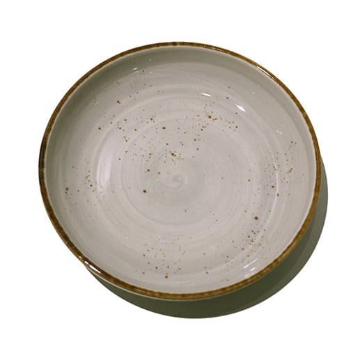 Cerabon Petye Rustic Porcelain Round Deep Dish Ø24xH4cm, Dove | Sia ...