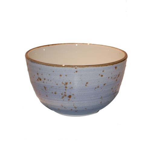Cerabon Petye Rustic Porcelain Round Bowl Ø14xH8cm, Indigo | Sia Huat E ...
