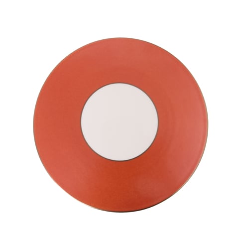 Roca by Cerabon Round Flat-Surface Show Plate Ø27xH1cm Orange Rim ...