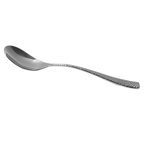 Steelcraft Stainless Steel Dessert Spoon With Hammered Handle L19cm ...