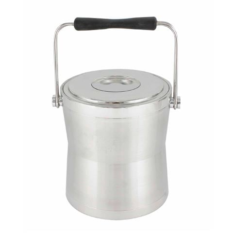 Stainless Steel Insulated Ice Bucket With Tong & Loop Handle Ø15xH16cm ...