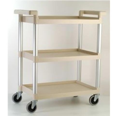 PLASTIC 3-TIER TROLLEY WITH 2-WHEEL BRAKE | Sia Huat E-store
