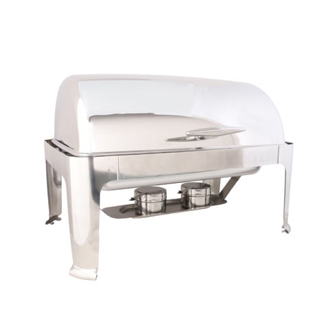 S/S RECTANGLE FULL SIZE ROLL TOP CHAFER L640xW495xH440mm (STACKABLE ...