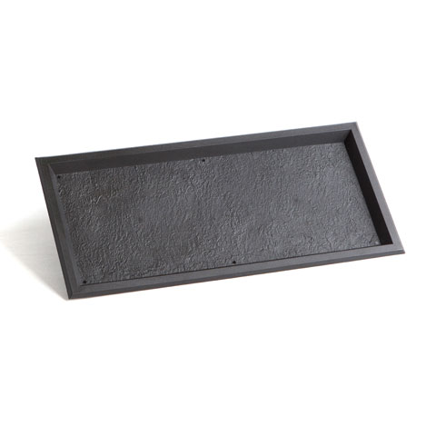 PS SLATE TRAY L39.5xW29.5xH1cm, BLACK, 10pcs/pkt, 5pkts/ctn, SOLIA