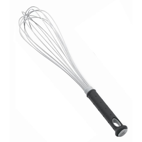 STAINLESS STEEL WHISK WITH FIBREGLASS HANDLE