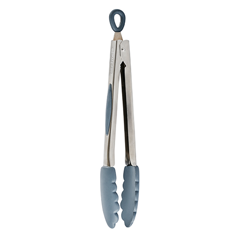 S/S SILICONE MULTI-PURPOSE TONGS 26cm, GREY, MASTRAD