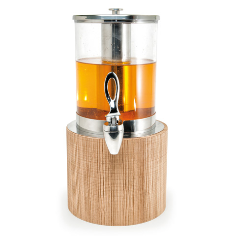 JUICE DISPENSER WITH WOODEN BASE L34.4xW22.3xH49cm, 3.8L, NATURAL ...