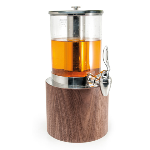 JUICE DISPENSER WITH WOODEN BASE L34.4xW22.3xH49cm, 3.8L, WALNUT, TIGER ...