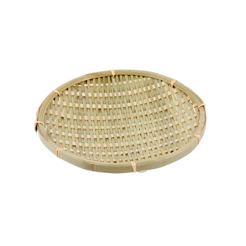 BAMBOO ROUND FLAT COLANDER