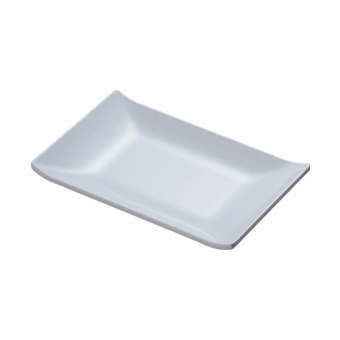 RECT. PLATE, 14x23cm, MELAMINE INVISIBLE